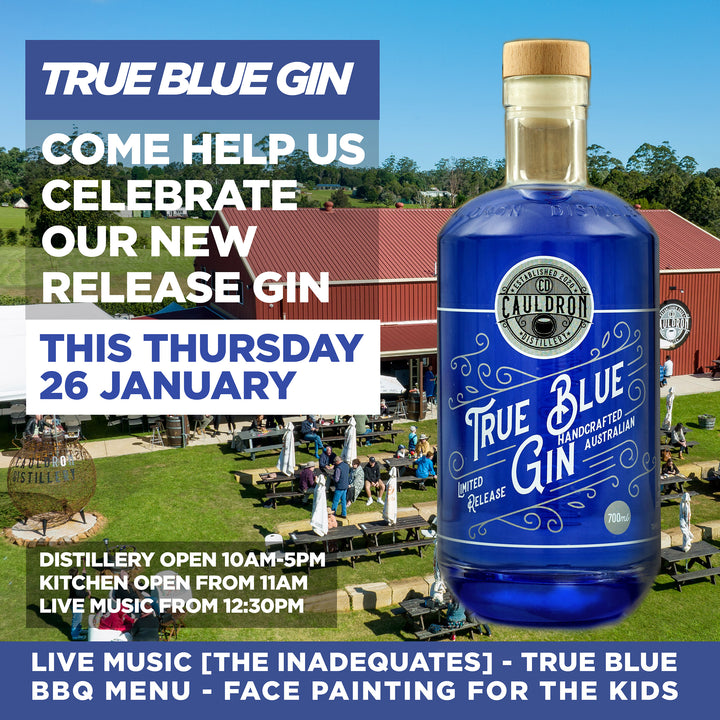 Celebrate our "Limited Release" True Blue Gin – Cauldron Distillery